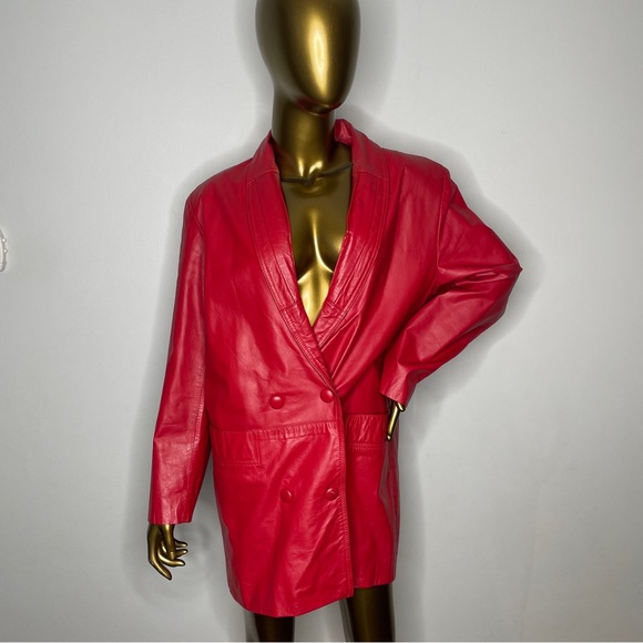 Comint | Jackets & Coats | Vintage Comint Leather Trench Coat Adult ...
